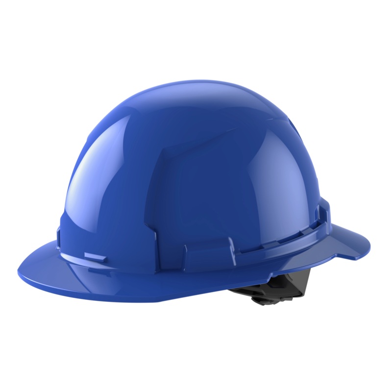 BOLT Blue Full Brim Hard Hat w/4pt Ratcheting Suspension (USA) - Type 1 ...